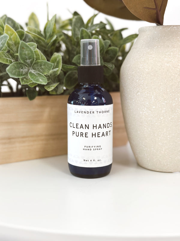 Clean Hands, Pure Heart Hand Spray - Luna Boutique